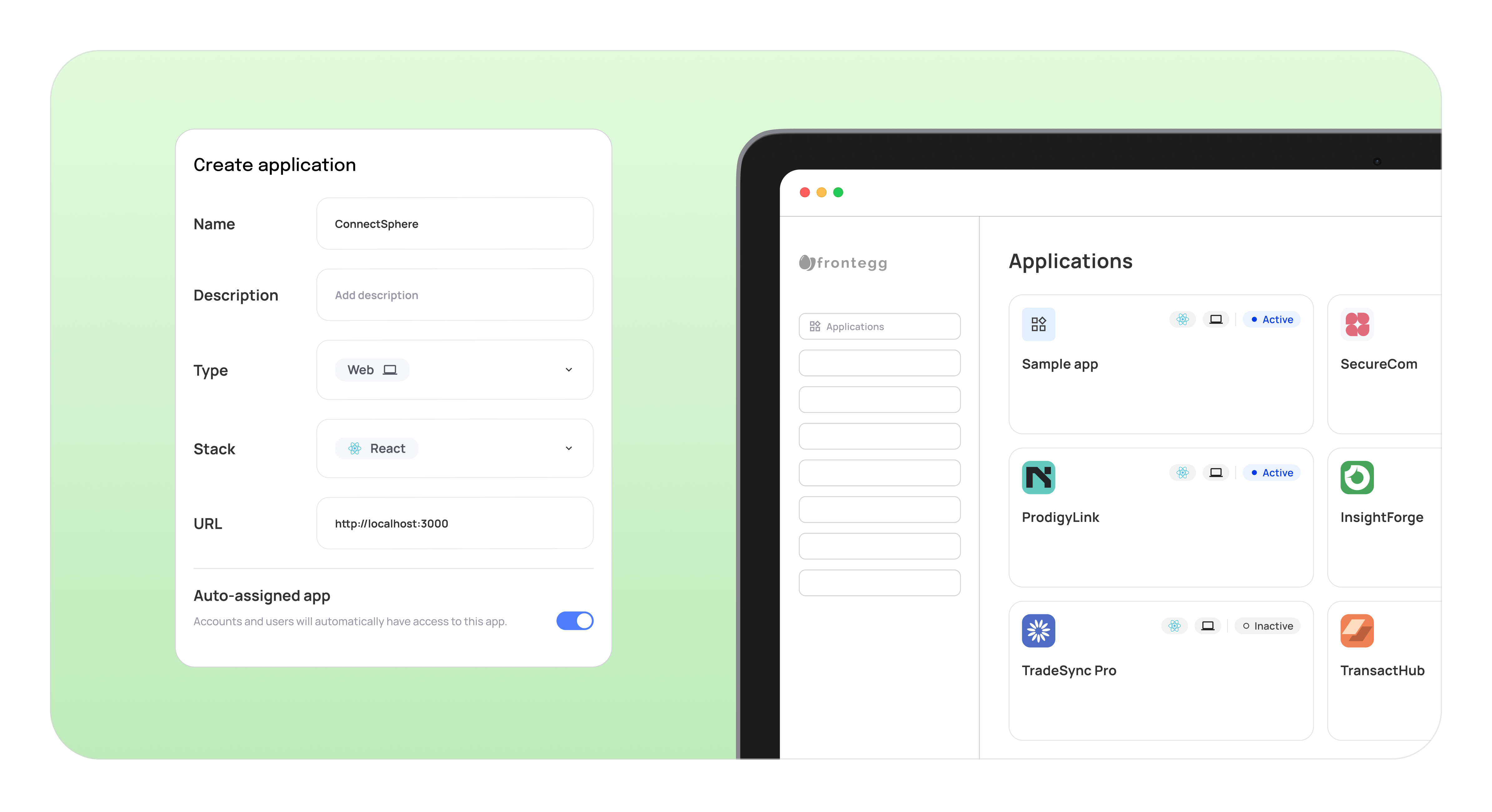 Frontegg Multi-Apps Configuration and Management | Frontegg